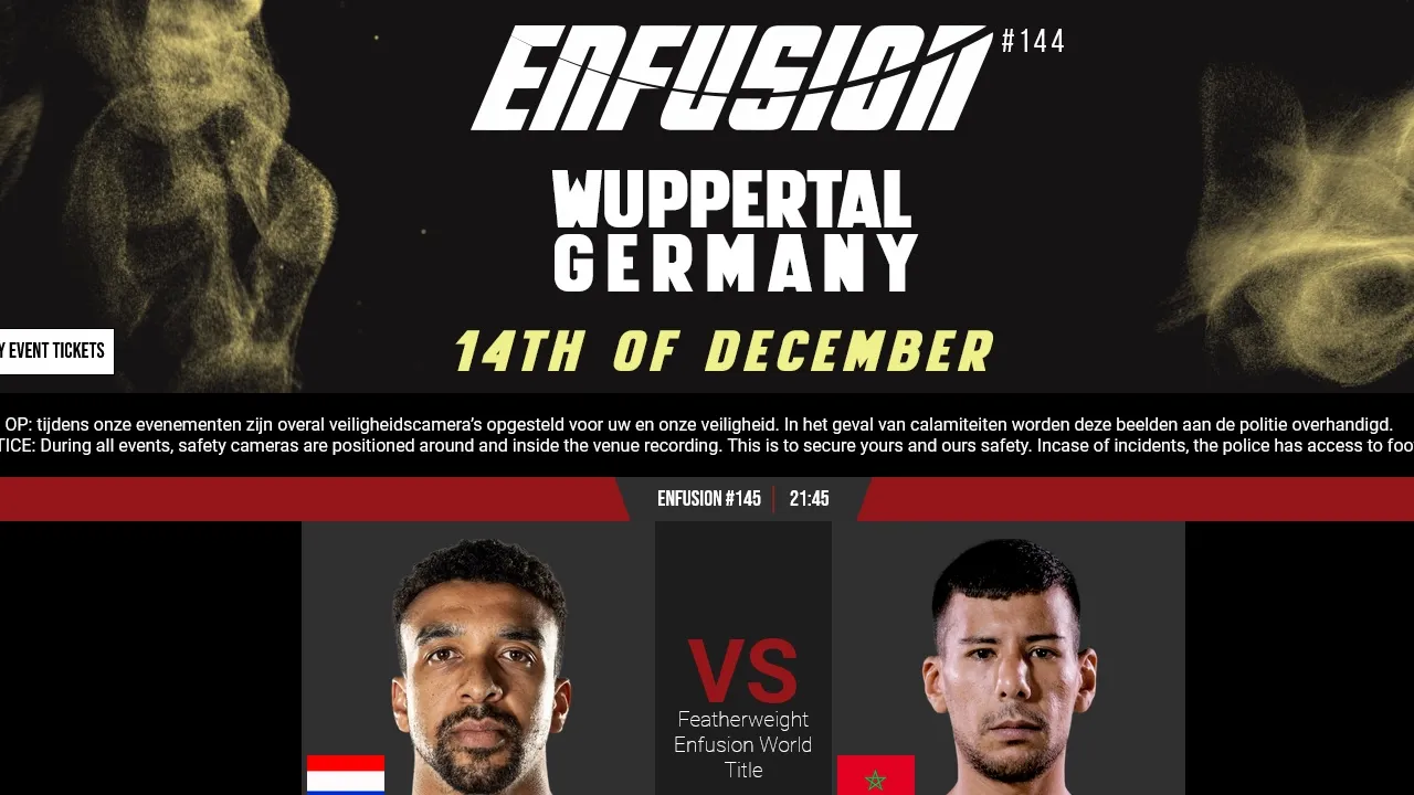 Enfusion #145: Essalih vs Vogelenzang - Beyond Kickboxing